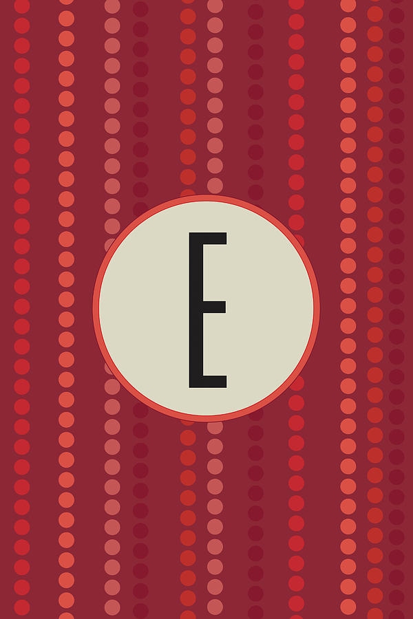 Initials Pattern E Mixed Media by Art Licensing Studio | Fine Art America