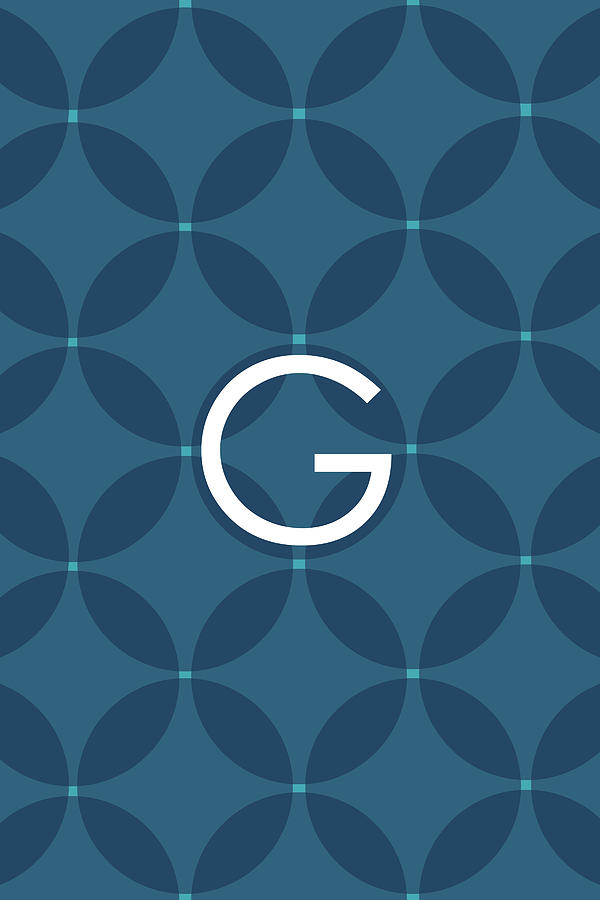 Initials Pattern G Mixed Media by Art Licensing Studio - Fine Art America
