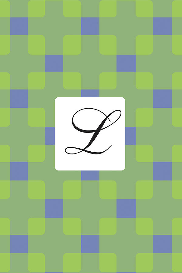 Initials Pattern L Mixed Media by Art Licensing Studio - Fine Art America