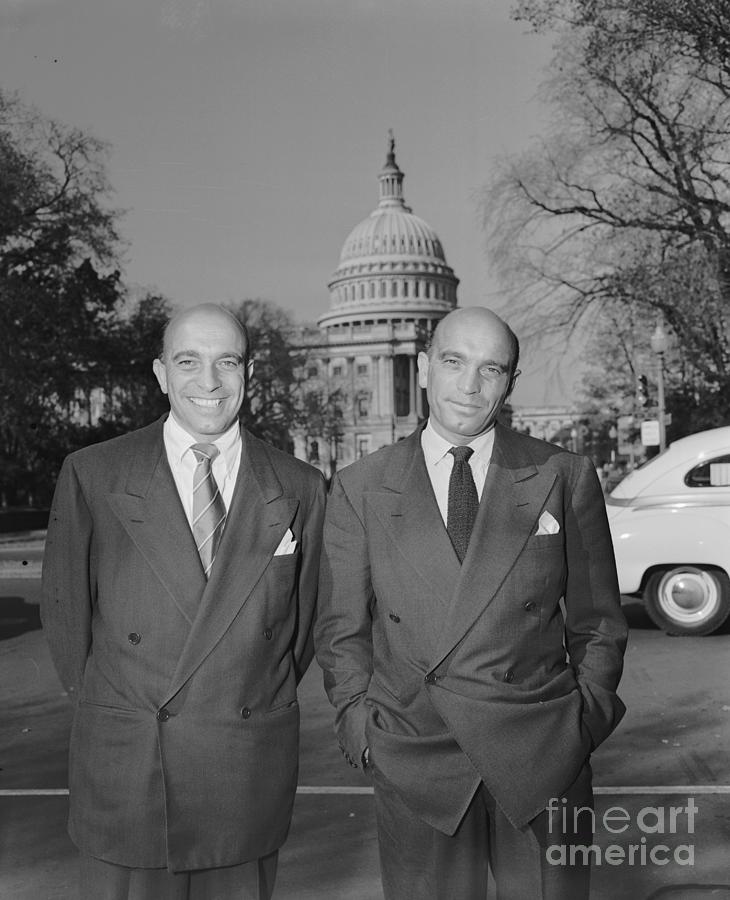 Julius And Philips Epstein Smiling by Bettmann