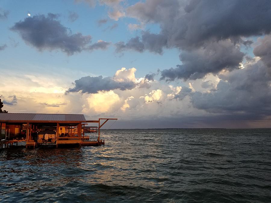 Lake Side Dock Clouds Photograph by Cole Nicholson - Fine Art America