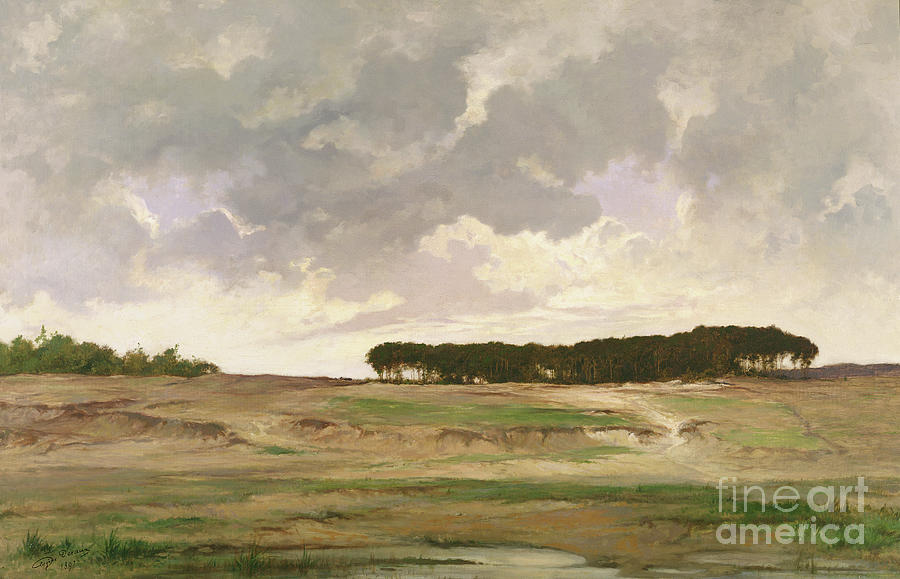 Landscape, 1897 By Eugene Devaux Painting by Eugene Devaux | Pixels