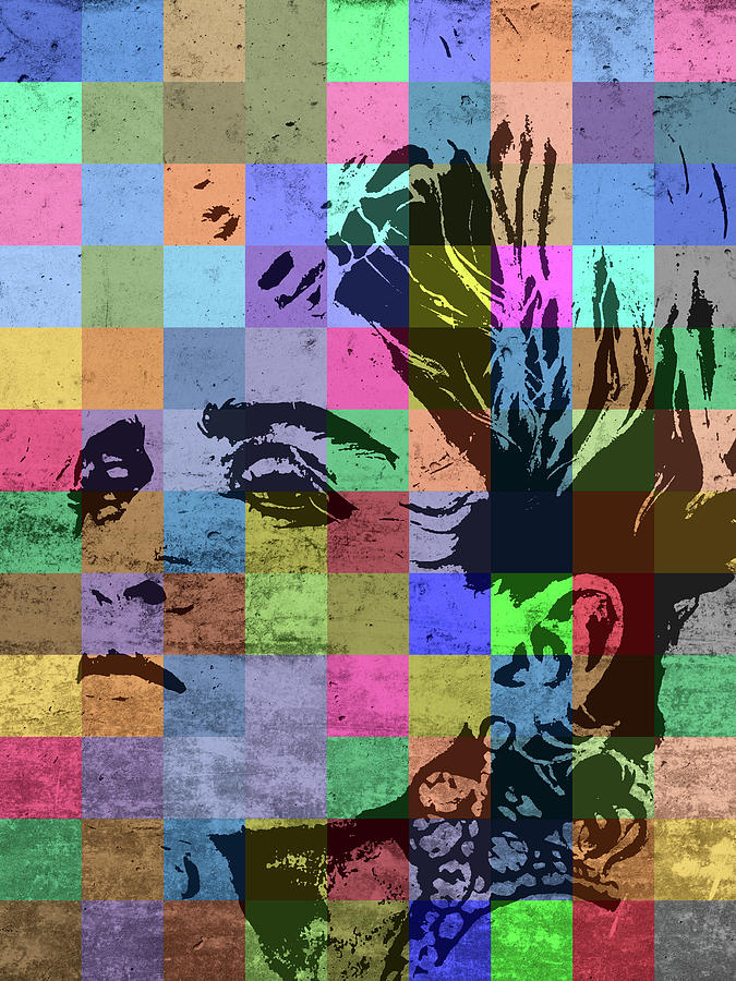 Madonna Patchwork Portrait Mixed Media by Design Turnpike - Fine Art ...