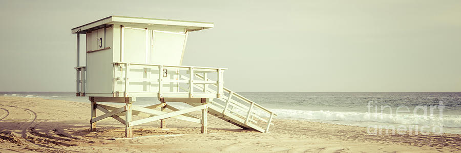 Malibu Zuma Beach Lifeguard Tower #3 Panorama Photo Photograph by Paul ...