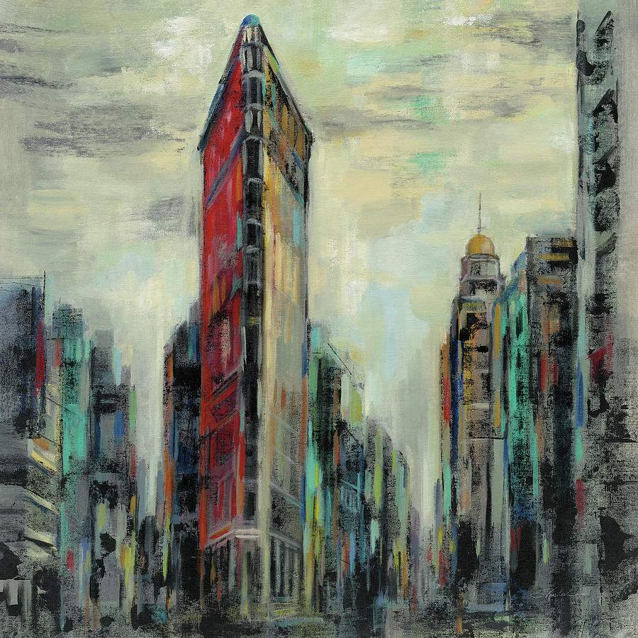 Manhattan Flatiron Building Painting by Silvia Vassileva - Fine Art America