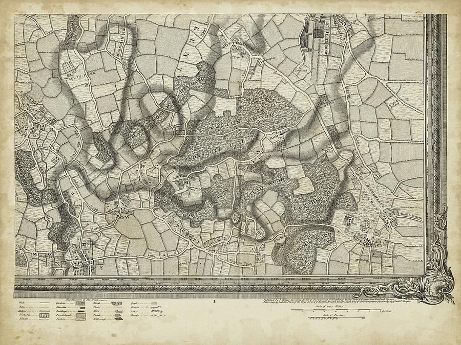 Map Of London Grid Xvi Painting by Unknown - Fine Art America