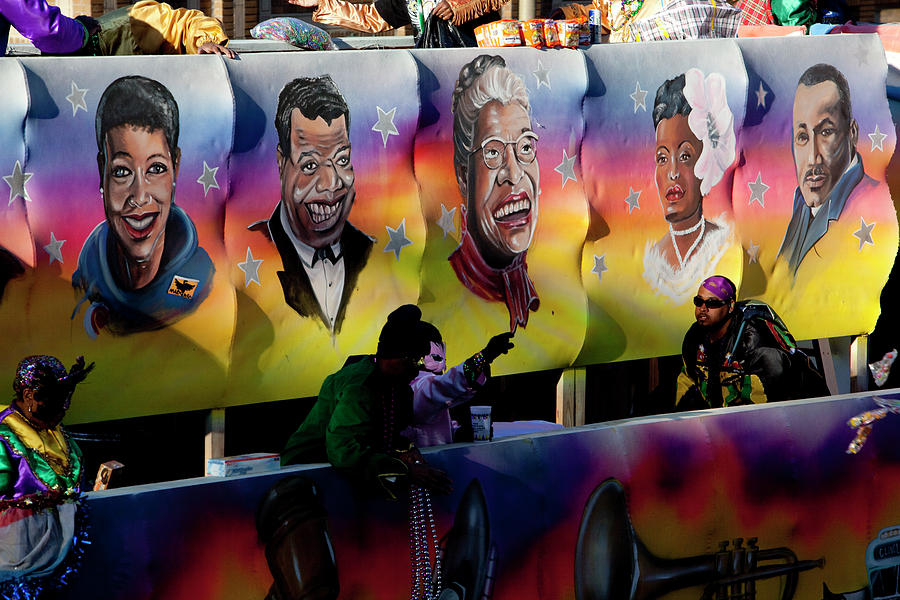 Mardi Gras African American Heroes Float Painting by Carol Highsmith ...