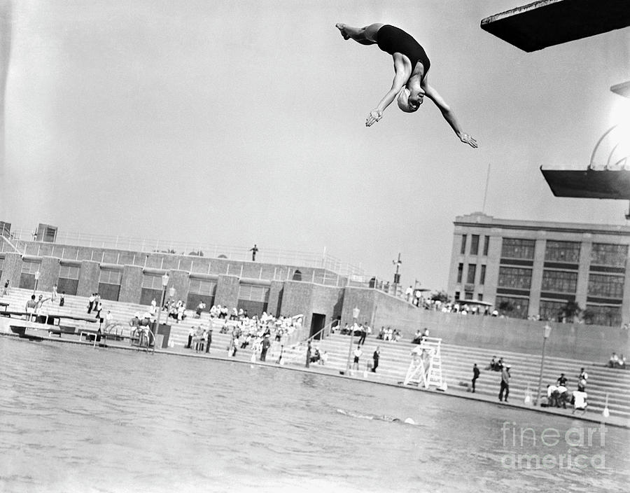 Marjorie Gestring Trying by Bettmann