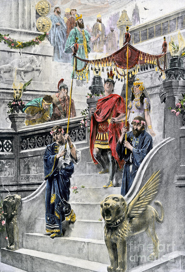 Marriage Of Alexander The Great (356-323 Bc) And Roxane (345-310 Bc ...