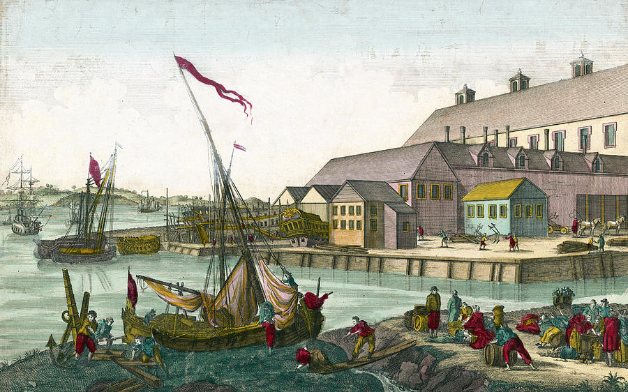 Salem, Massachusetts C1775 Painting by Balthasar Friedrich Leizelt ... Salem, Massachusetts C1775 Painting by Balthasar Friedrich Leizelt ...