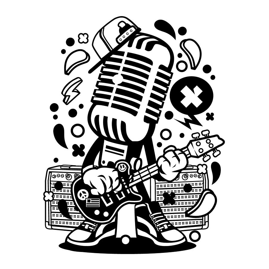 Mega Mic Digital Art by Static Blend - Fine Art America