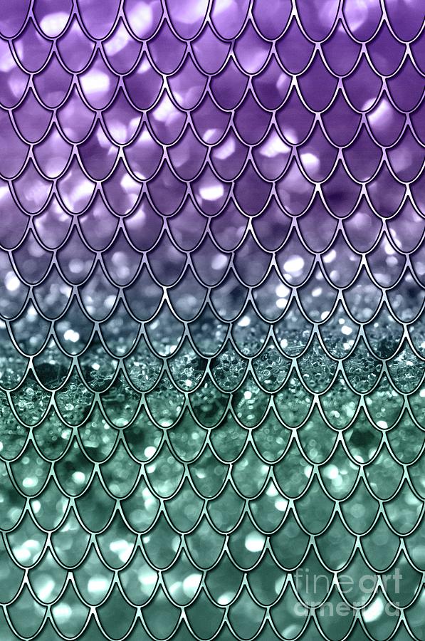 Mermaid Scales on Mermaid Girls Glitter #8 #shiny #decor #art Mixed ...