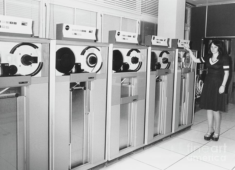 Met Office Ibm Computer Photograph by British Crown Copyright, The Met ...