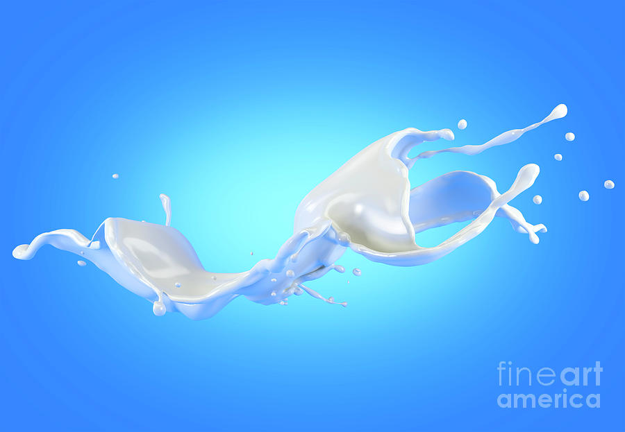 Milk Splash In The Air By Leonello Calvetti Science Photo Library