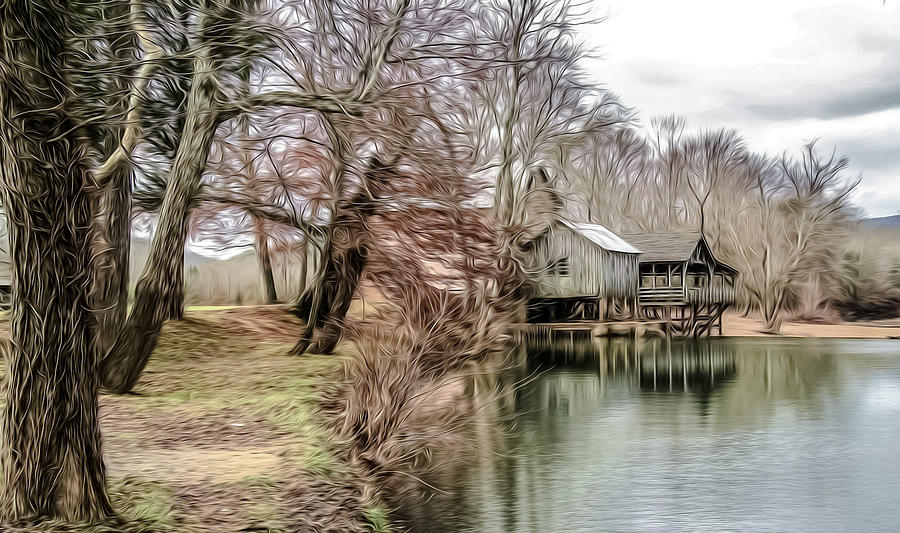 Mill Digital Art by Sandy Shaffer - Fine Art America