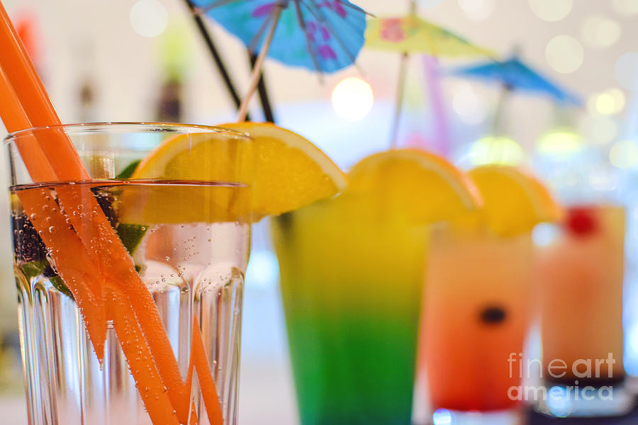 Multi colored drinks Photograph by Wdnet Studio - Fine Art America