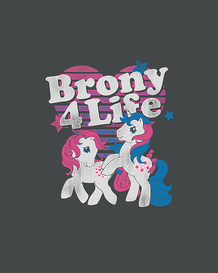 My Little Pony Retro - Brony 4 Life Digital Art by Brand A - Pixels Merch