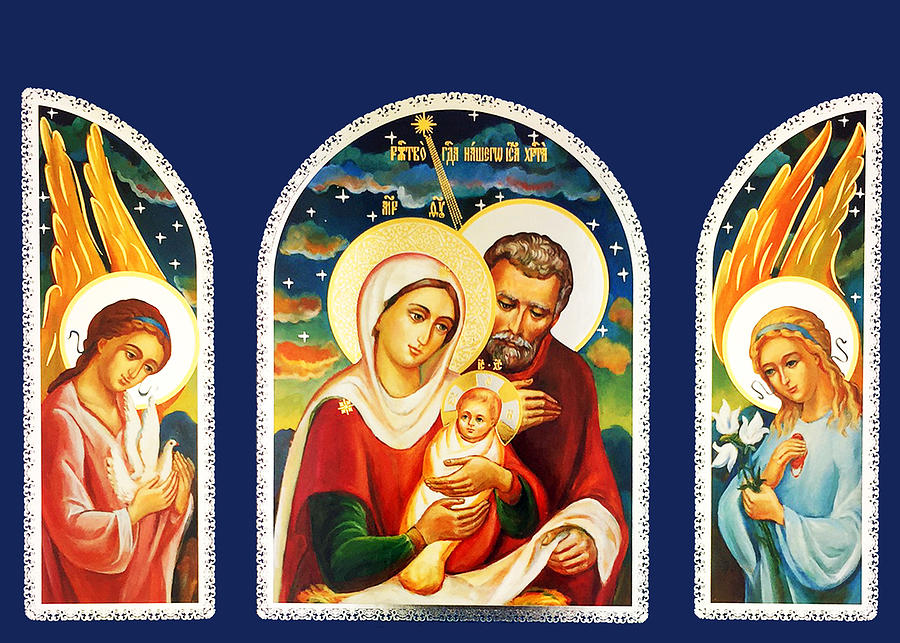 Nativity Two Angels Photograph by Munir Alawi - Fine Art America