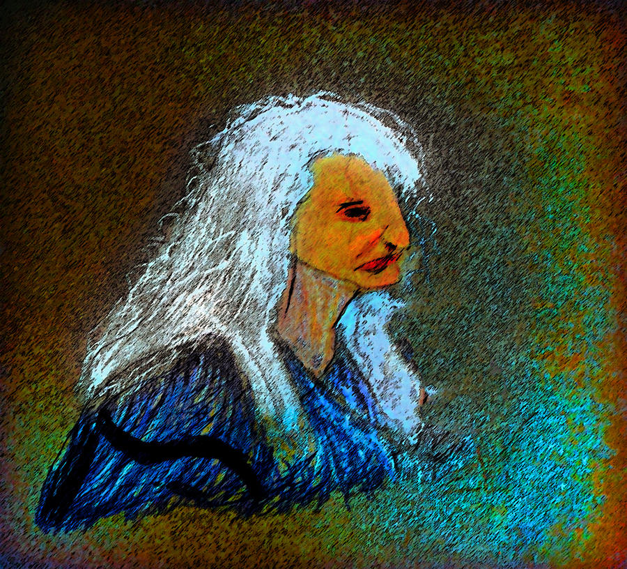 Old Crone Fauvism Mixed Media by Robert Frank Gabriel - Fine Art America