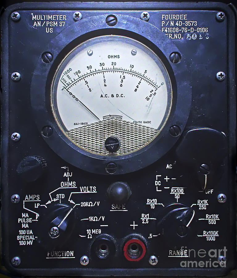 Old Multimeter Photograph by Tom Baillies