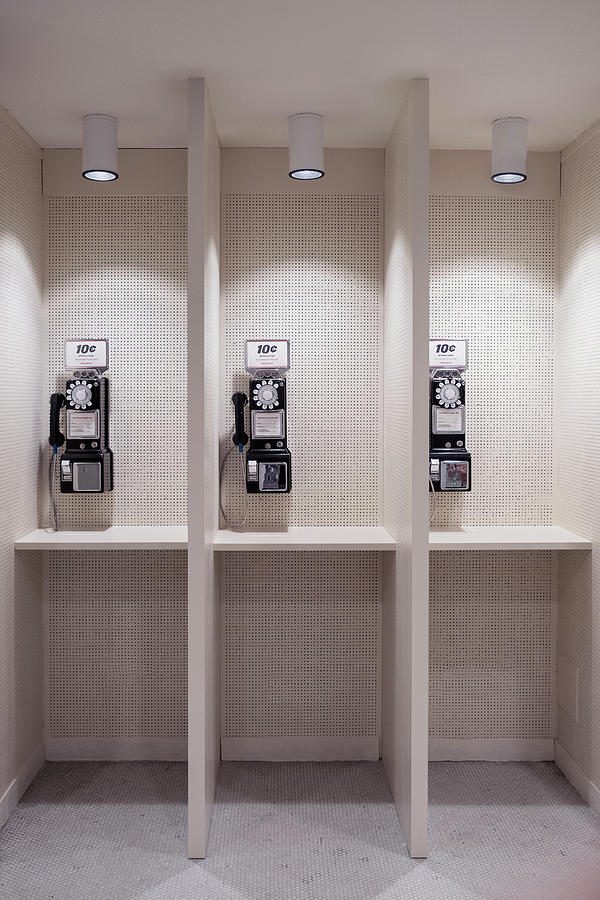 Old Phone Booths At The Twa Hotel Photograph by Dreampictures | Pixels