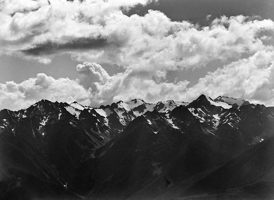 Olympic Mountains Digital Art by Peter Stackpole - Fine Art America