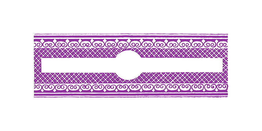 Open Rectangle Border with Knockout Drawing by CSA Images | Fine Art ...