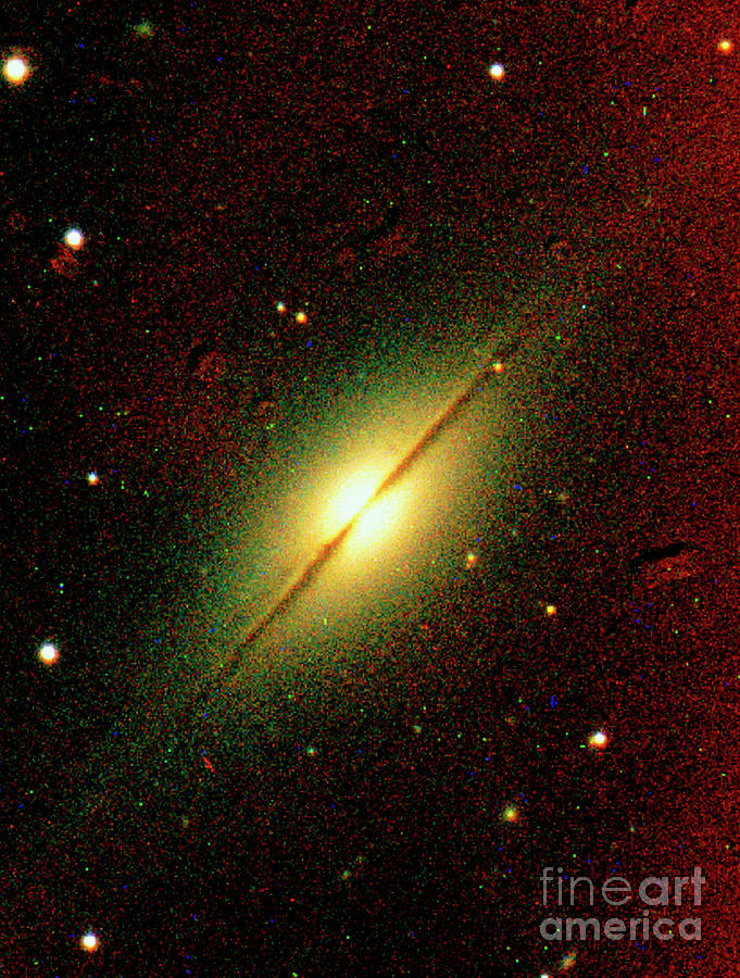 Optical Image Of The Spiral Galaxy Ngc 7814 by Science Photo Library