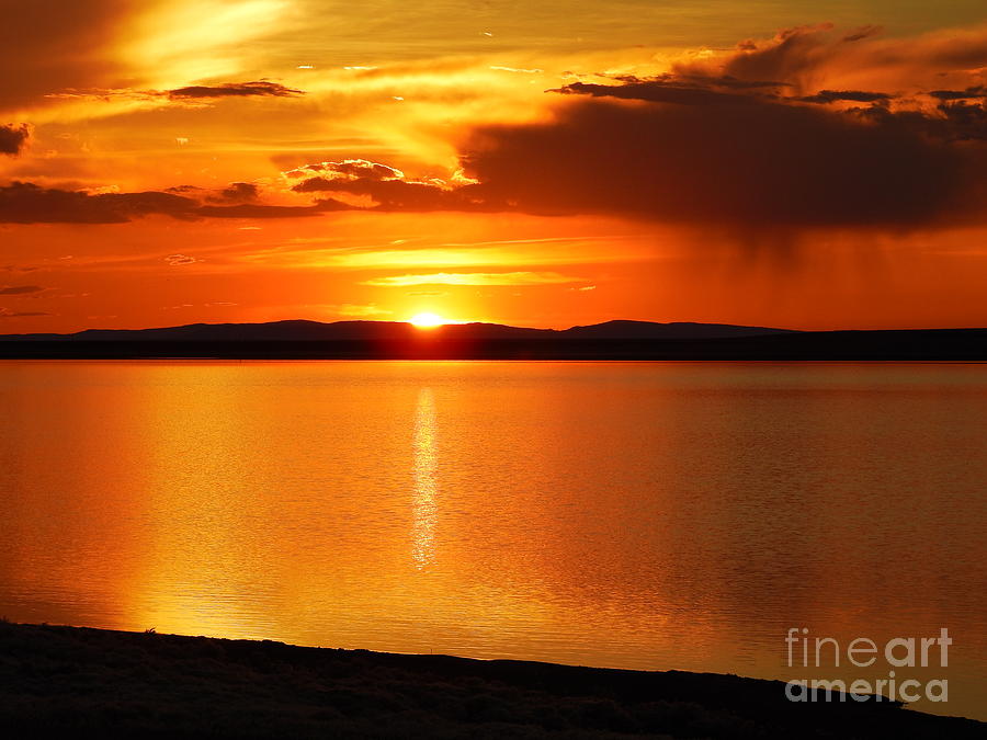 Orange Sunset Reflection Photograph by Katie Irons - Fine Art America