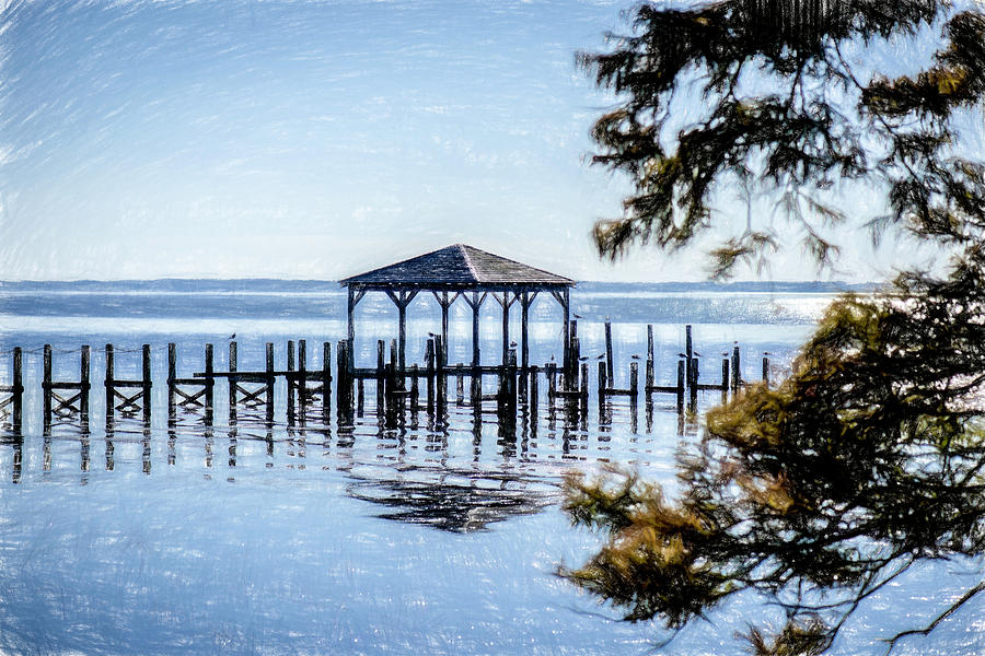 Outer Banks Pier Photograph by Ray Huffman - Fine Art America