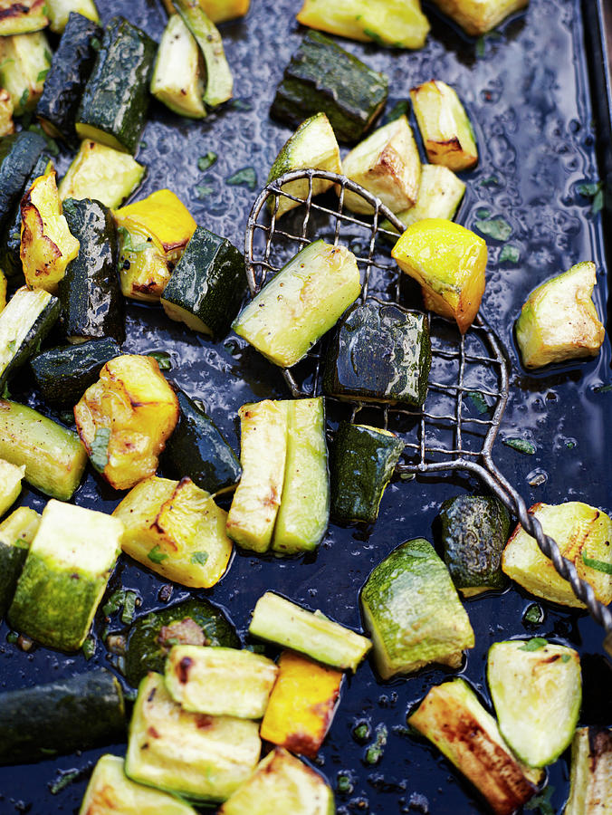 Oven-roasted Courgettes Photograph by Oliver Brachat - Pixels