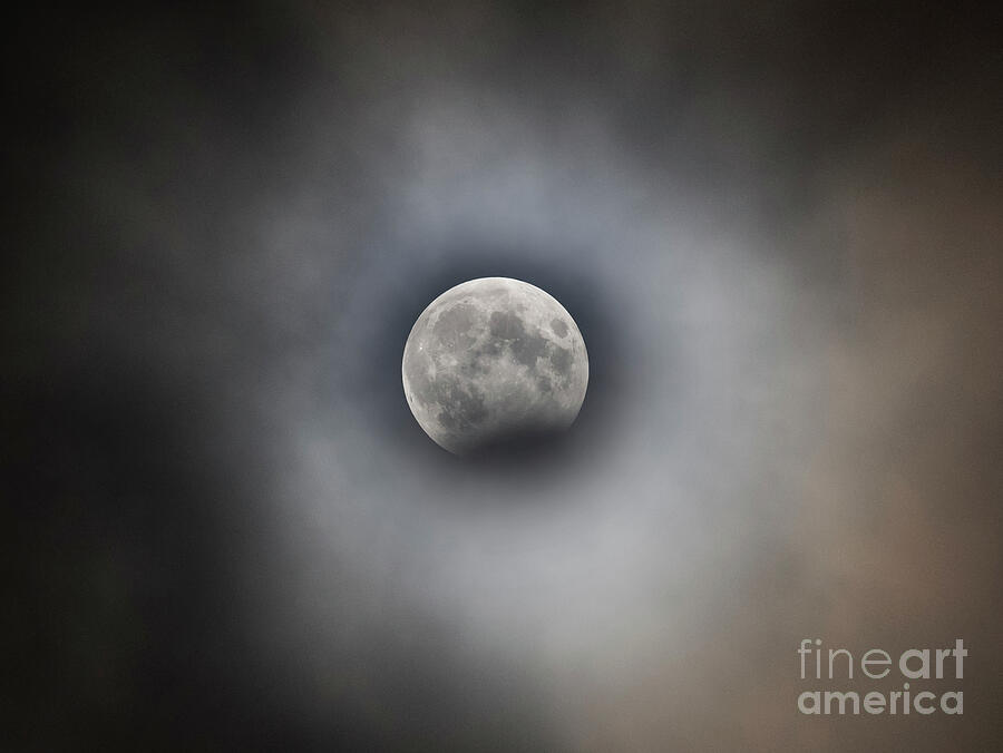 Partial Lunar Eclipse by Chris Madeley / Science Photo Library