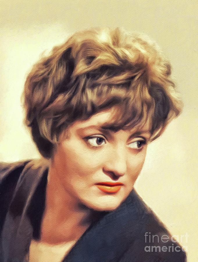 Patsy Rowlands, Vintage Actress Painting by Esoterica Art Agency