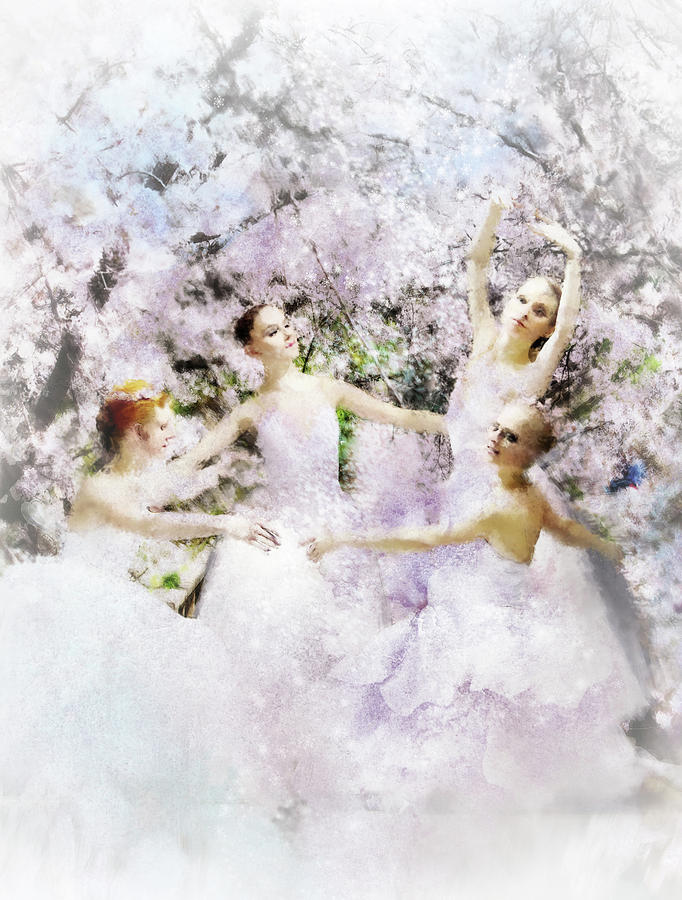 Pearl dancers Digital Art by Maria Prokopeva - Fine Art America