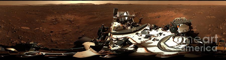 Perseverance Rover On Mars Photograph by Nasa/jpl-caltech/msss/asu ...