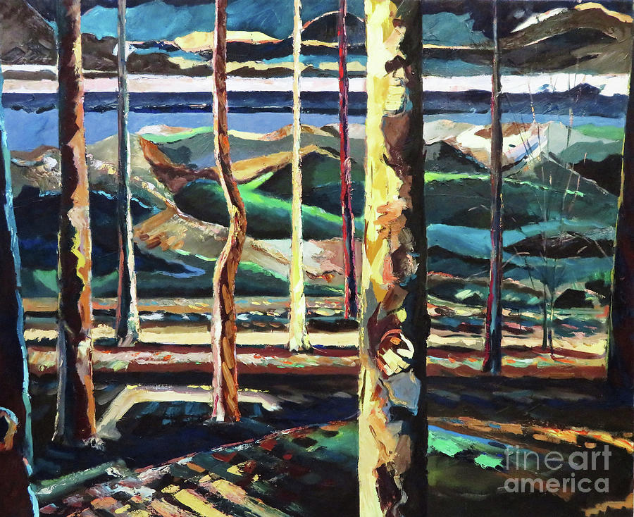 Pine Forest Painting by William Bock - Fine Art America