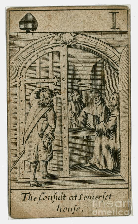 Popish Plot Playing Card by English School