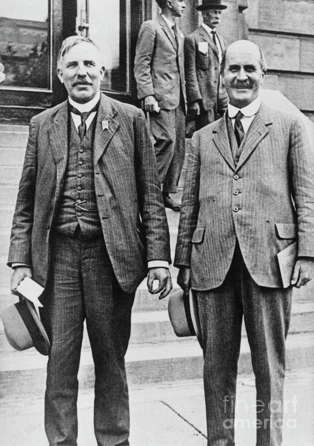 Portrait Of E. Rutherford And W. H. Bragg Photograph by Prof. Peter ...