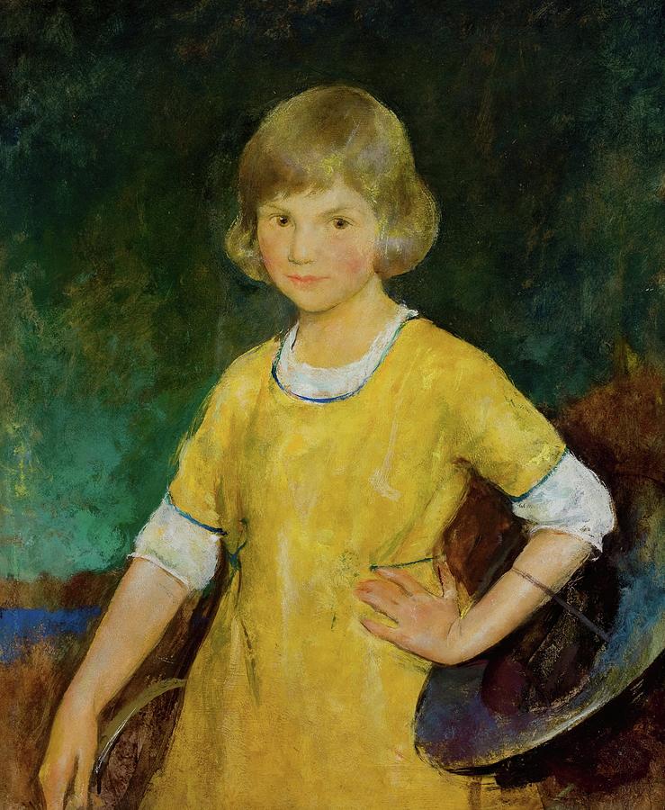 Portrait Of Joan Becker Painting by Charles Webster Hawthorne - Fine ...