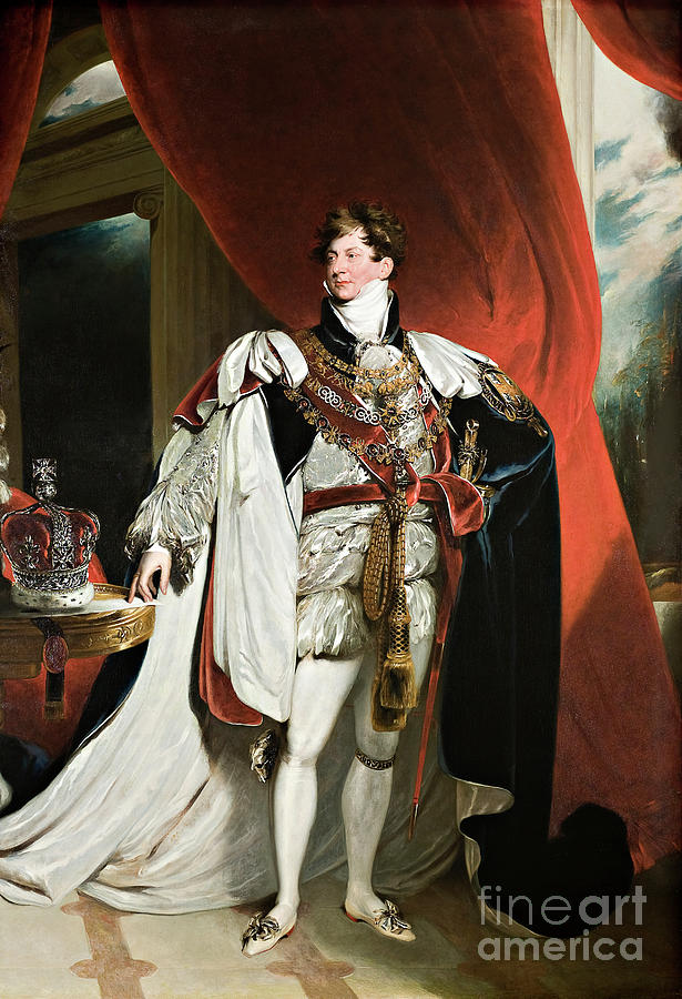 Portrait Of King George Iv, 1820-30 Painting by Thomas Lawrence - Fine ...