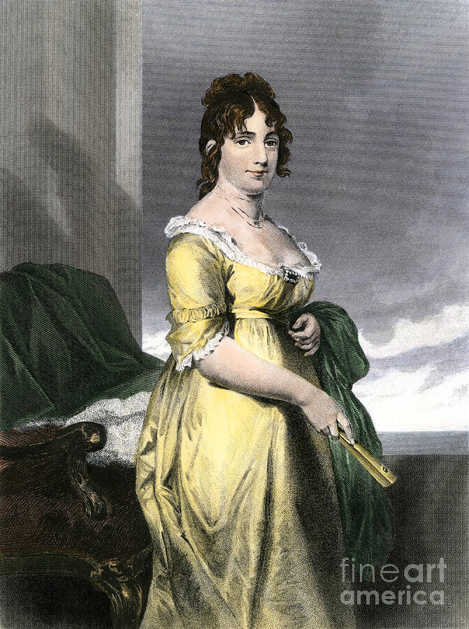 Portrait Of Lady Dolley Madison, Wife Of President James Madison ...