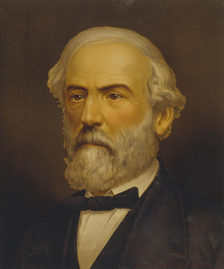 Portrait of Robert Edward Lee Painting by | Pixels