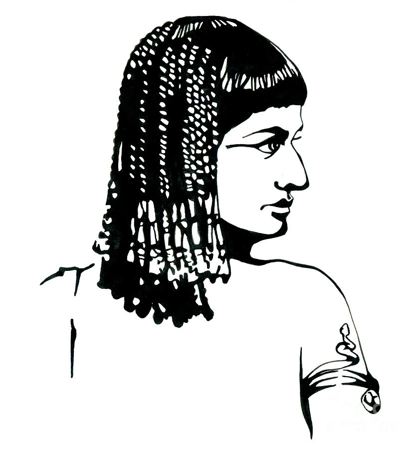Portrait Of The Queen Of Egypt Cleopatra Vii Thea Philopator Painting ...