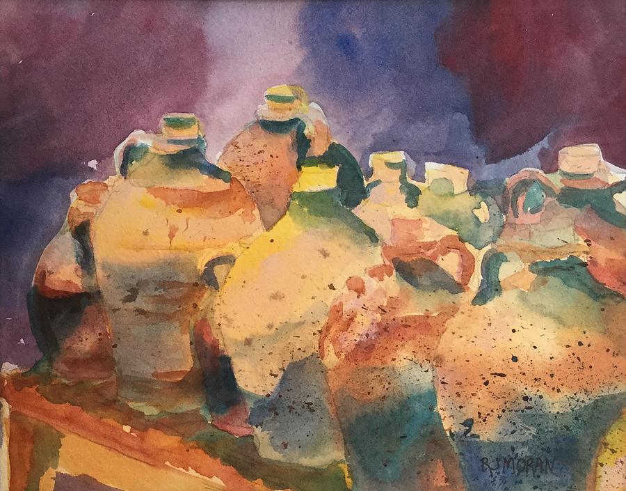 Pottery Painting by Ruby Moran - Fine Art America