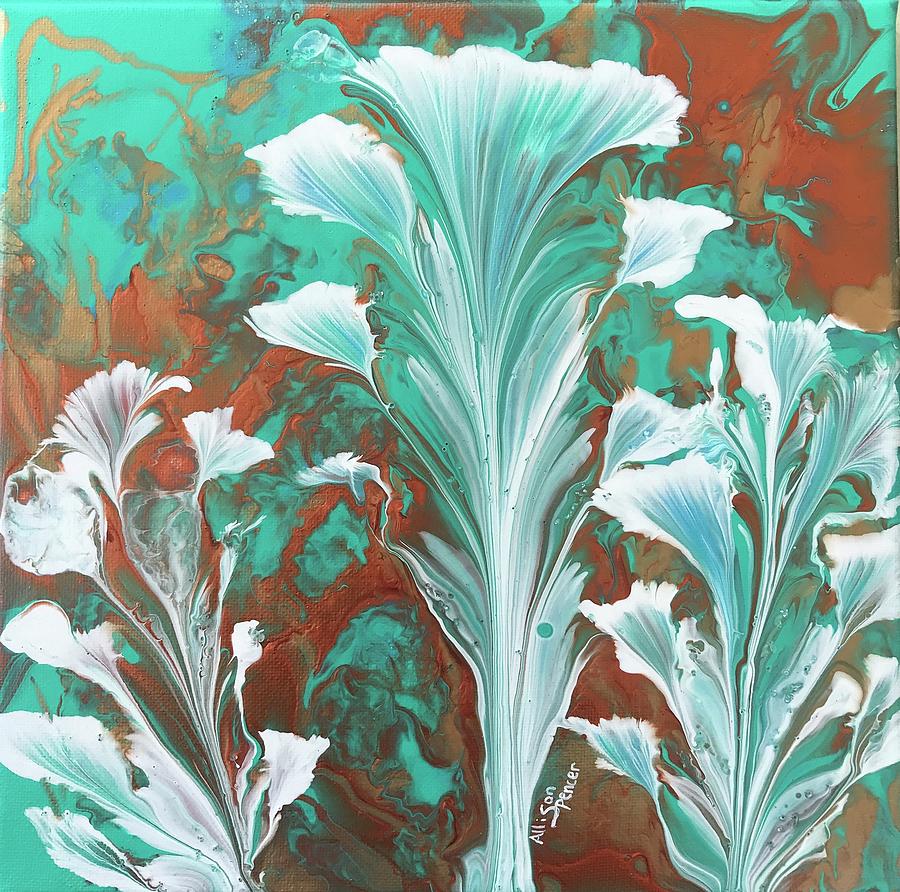 Poured Calla Painting by Allison Spencer - Fine Art America