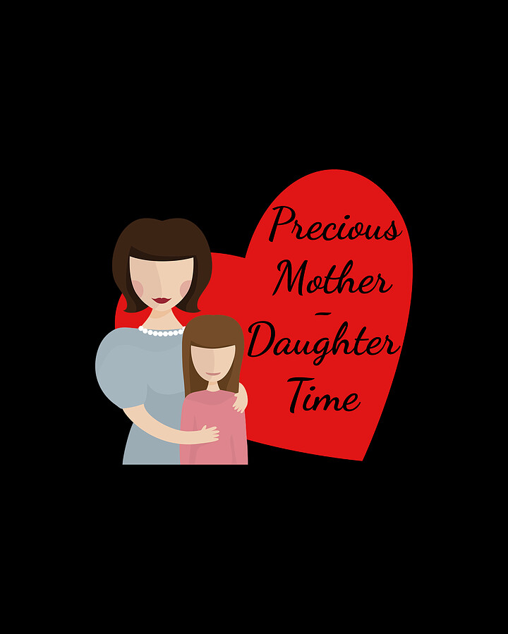 Precious Mother Daughter Time Digital Art by DogBoo - Fine Art America
