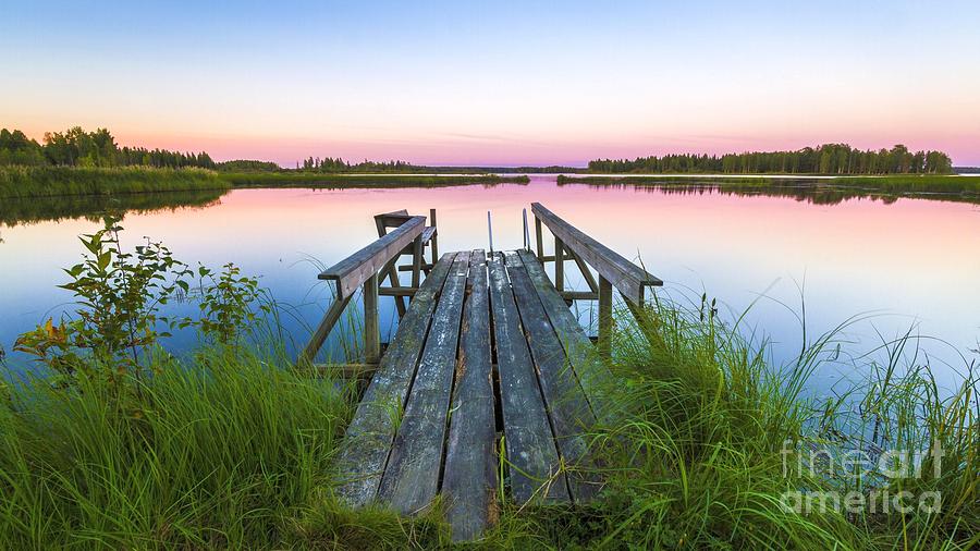 Pretty Little Pier At Waterfront In Greenery Ultra Hd Photograph By Hi Res Fine Art America