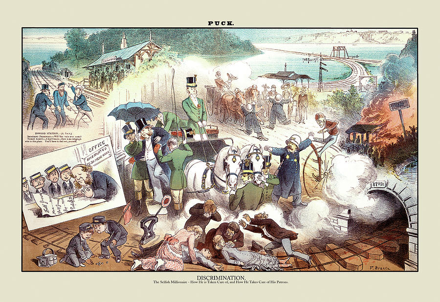 Puck Magazine: Discrimination Painting by F. Graetz - Pixels
