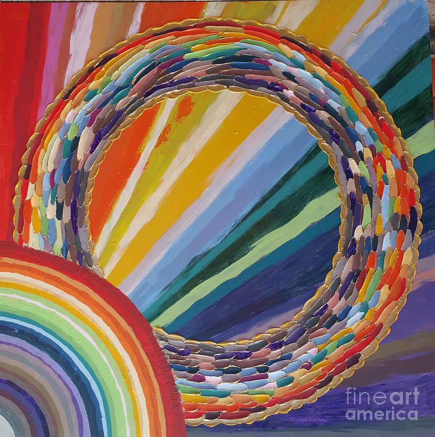 Rainbow Eclipse Sikhroom.com Painting by Ter San - Fine Art America