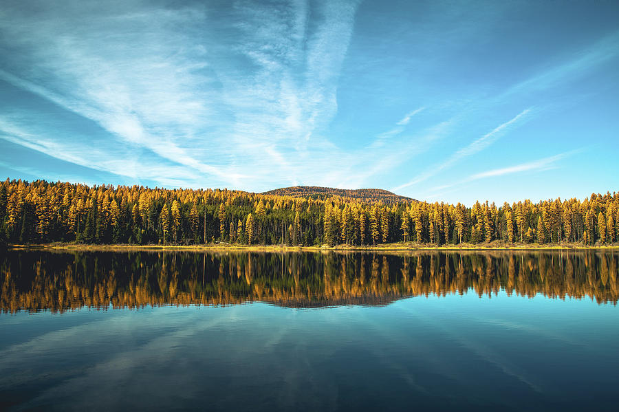 Rainy Lake Reflection Photograph by Brandon Swanson - Fine Art America